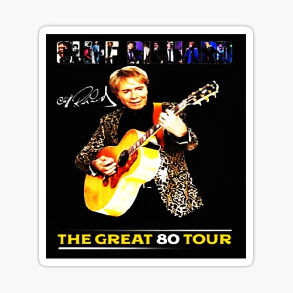 "cliff richard " Sticker for Sale by SheroTreasures | Redbubble