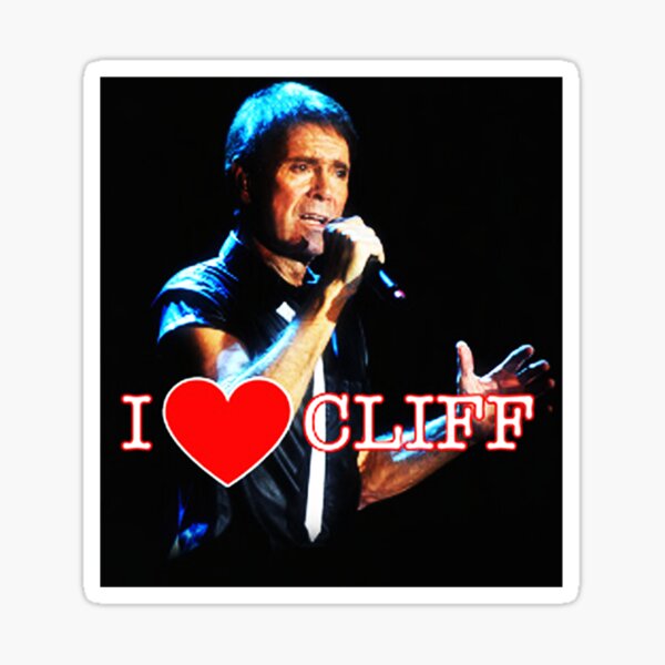 "cliff richard " Sticker for Sale by SheroTreasures | Redbubble