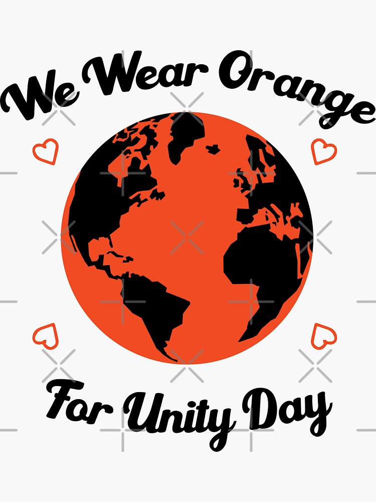 "We Wear Orange for Unity Day | Orange Unity Day Daisy" Sticker for ...