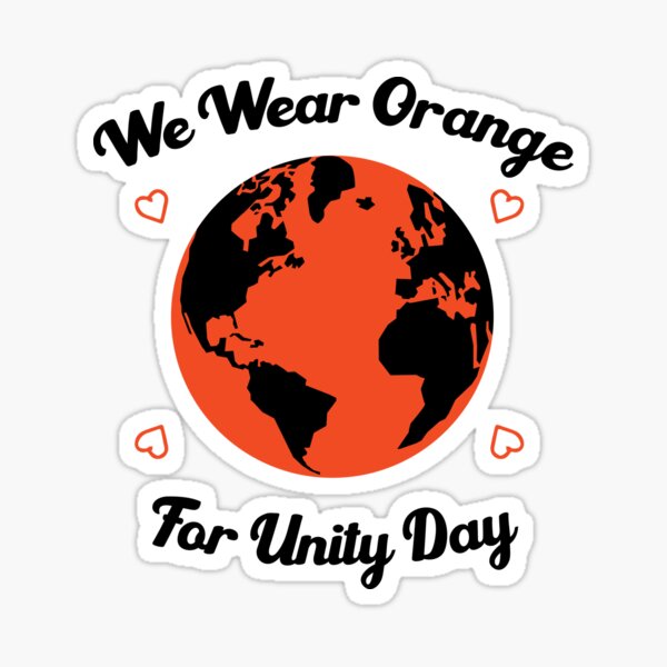 "We Wear Orange for Unity Day | Orange Unity Day Daisy" Sticker for ...
