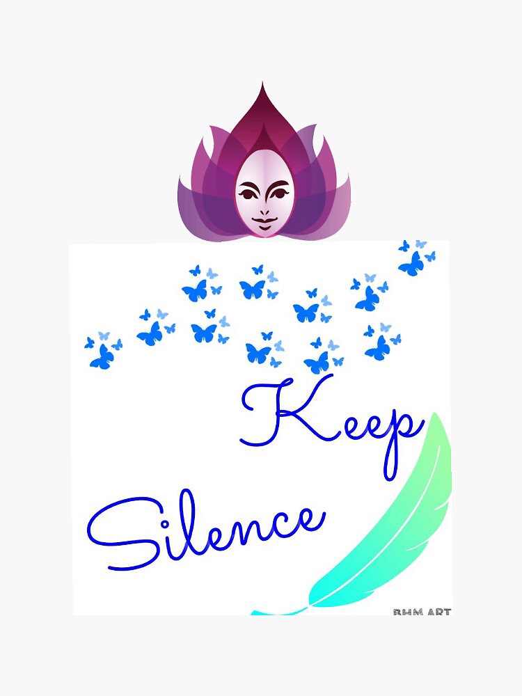 "Keep silence " Sticker by 369shri | Redbubble