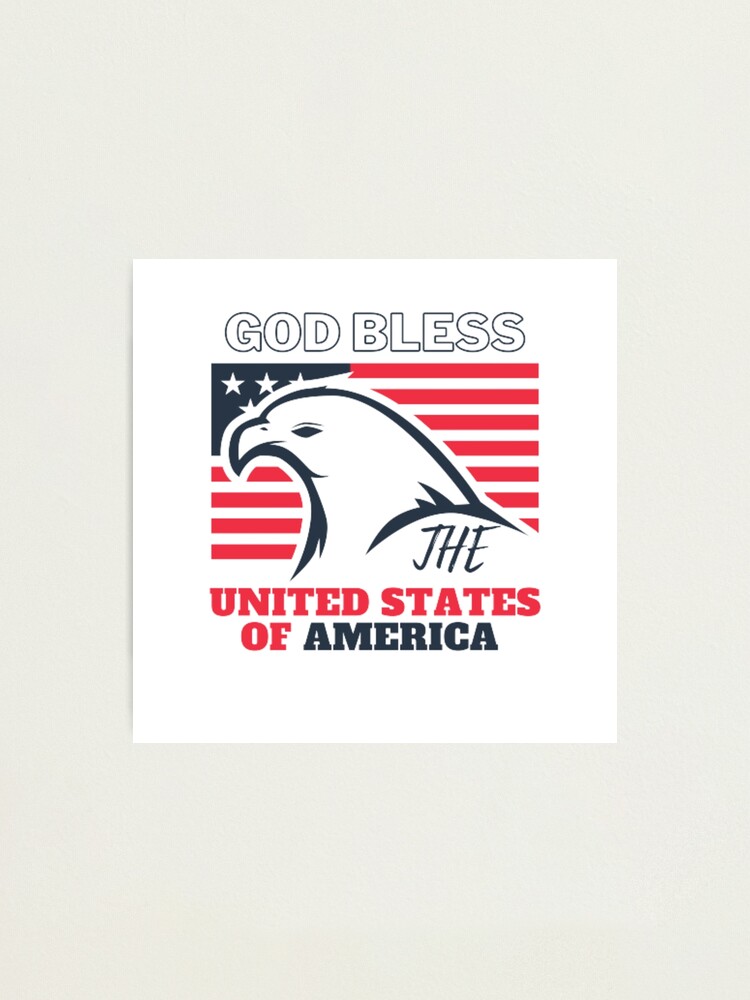"God Bless the USA " Photographic Print for Sale by AboutReddesigns ...