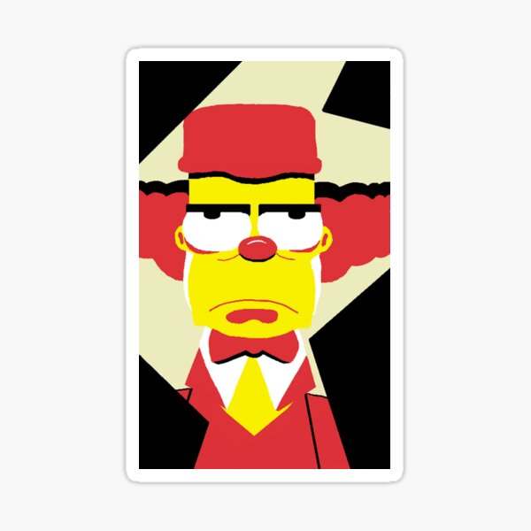 Krusty Clown Stickers | Redbubble