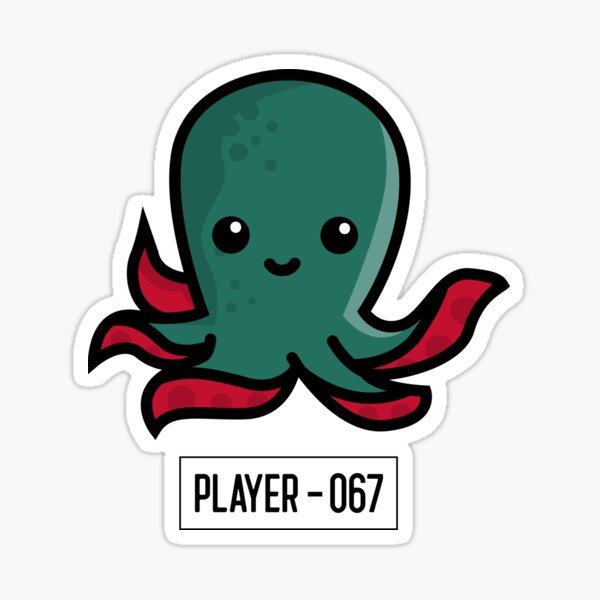 "Cute squid game fanart player 067" Sticker for Sale by Afternoon-Tee ...