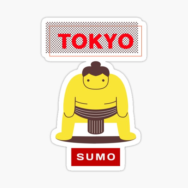 "TOKYO SUMO" Sticker for Sale by Orange-juice-L | Redbubble