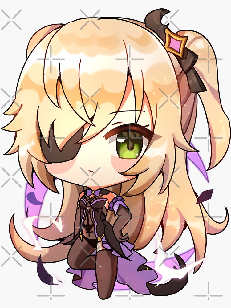 "Genshin Impact Fishl Sticker Chibi" Sticker by CappuShop | Redbubble