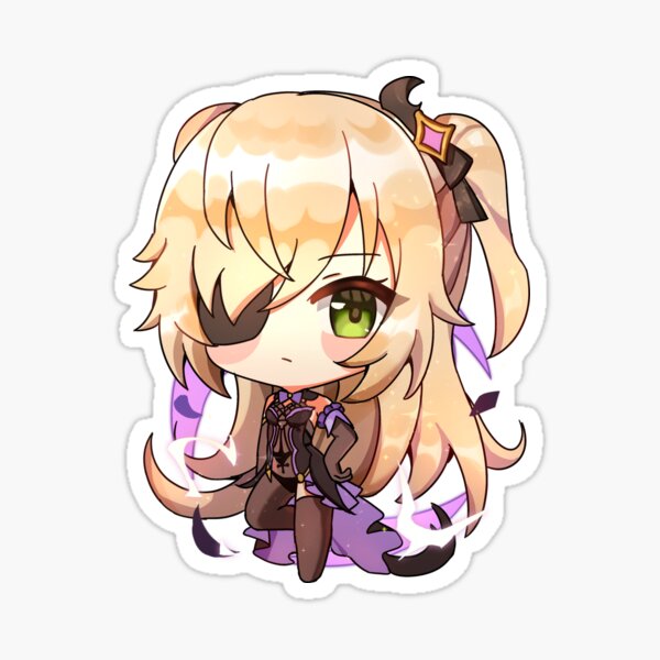 "Genshin Impact Fishl Sticker Chibi" Sticker by CappuShop | Redbubble