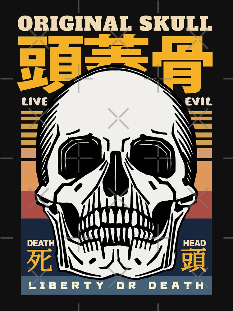 "Original Vintage Skull Death Head" T-shirt for Sale by KewaleeTee ...