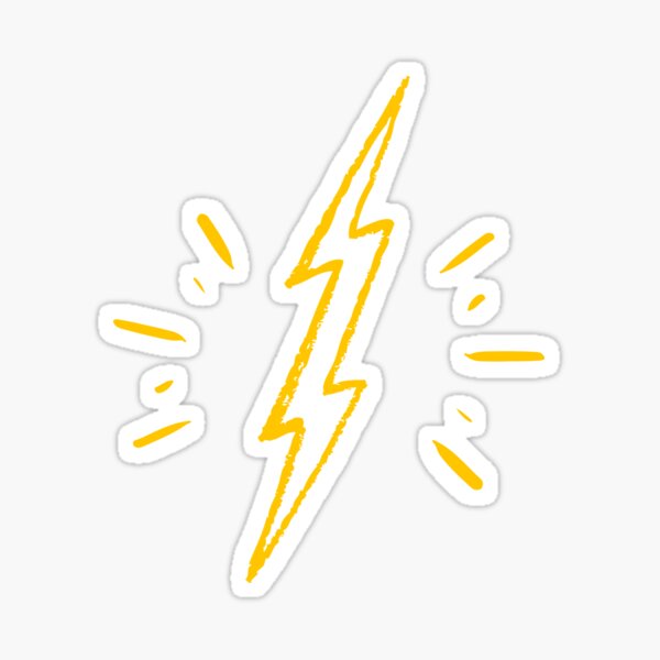 "thunder logo" Sticker for Sale by manosc | Redbubble
