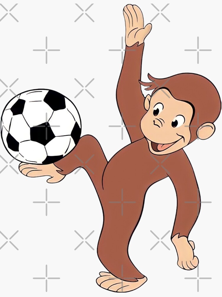 "Curious George" Sticker for Sale by Aesthetic-Art- | Redbubble
