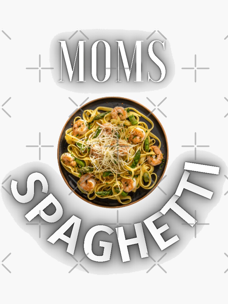 "Moms spaghetti" Sticker for Sale by Ebtesam2020 | Redbubble