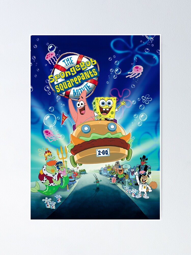 "the spongebob squarepants movie poster" Poster for Sale by ...