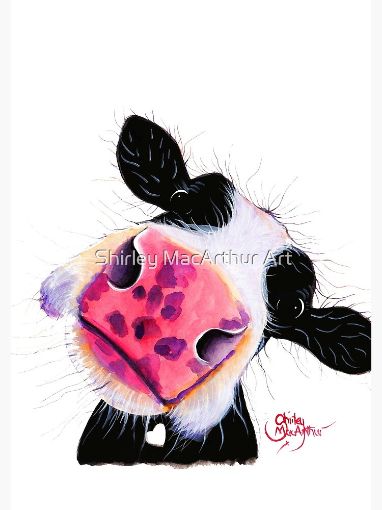 "COW PRiNT ' CARAMEL MILKSHAKE' BY SHIRLEY MACARTHUR" Spiral Notebook ...