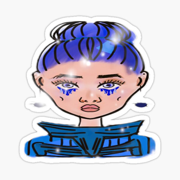 "Blue Moon Sticker" Sticker by Arscentrum | Redbubble