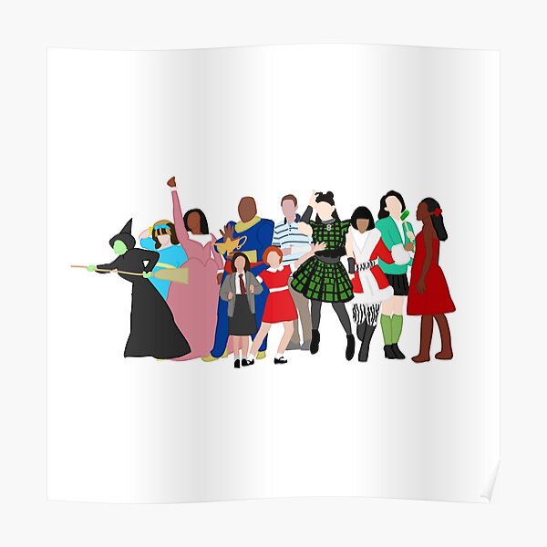 "Musical Theatre Characters " Poster for Sale by Alex-artz | Redbubble