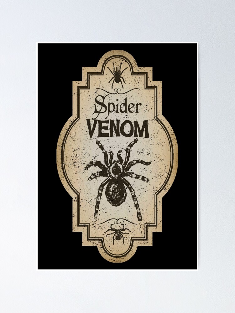 "Spider Venom Apothecary Label" Poster for Sale by ReggieGrain | Redbubble