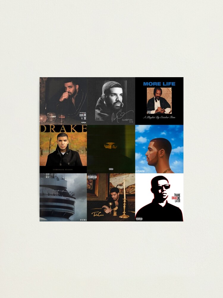 "Drake Album Covers" Photographic Print for Sale by Cutelovely96 ...