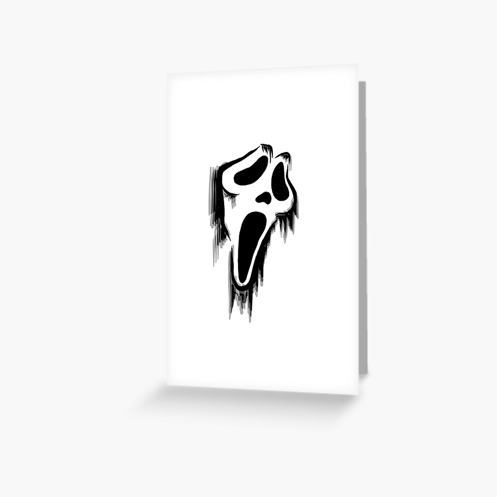 "ghostface" Greeting Card by littlegraphics | Redbubble