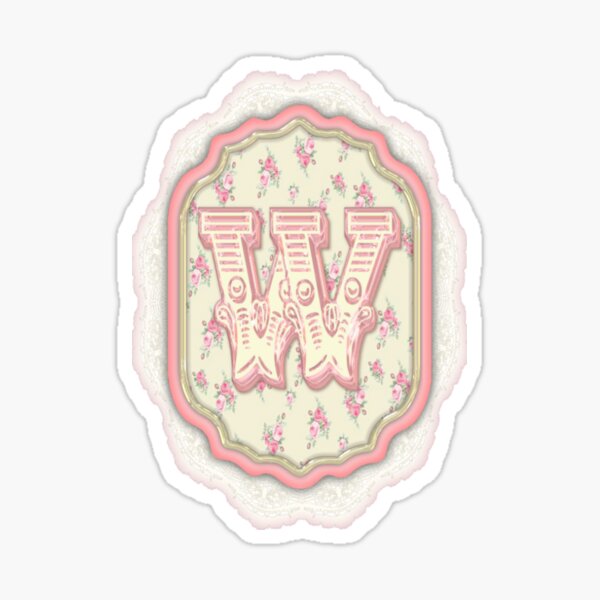 "Letter W" Sticker for Sale by AhmedKell | Redbubble
