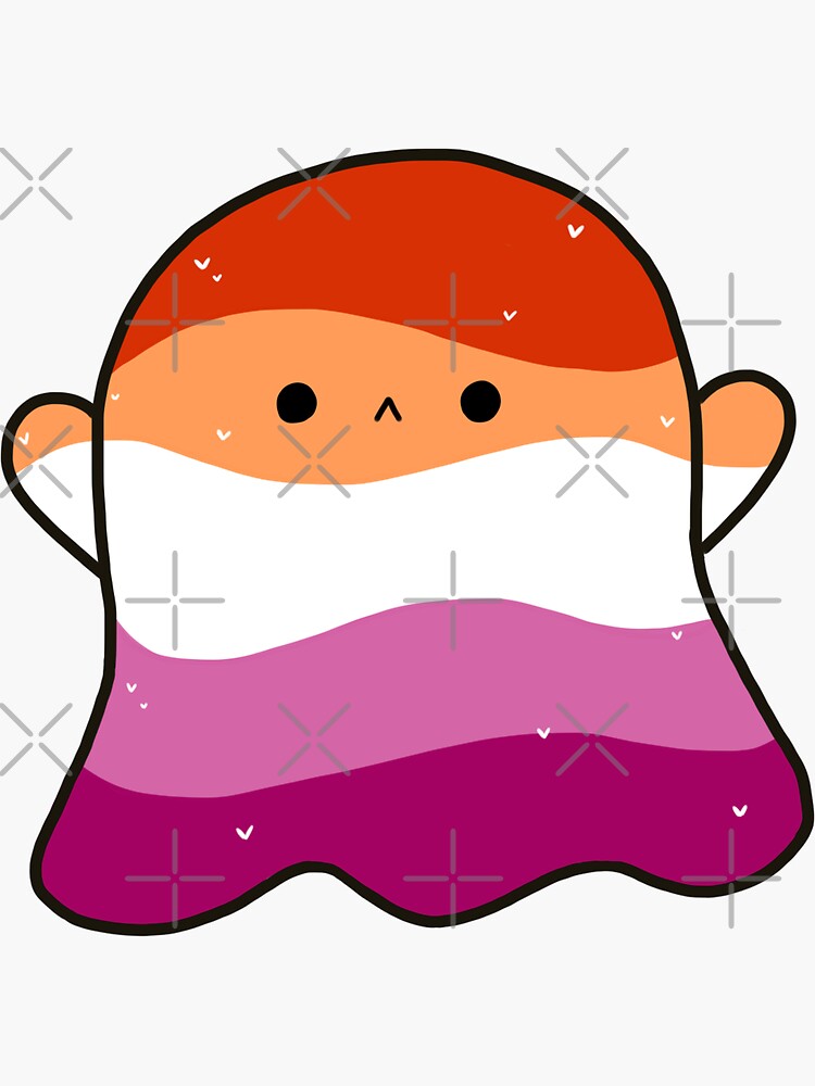 "Lesbian ghost" Sticker for Sale by thestrangerfrog | Redbubble