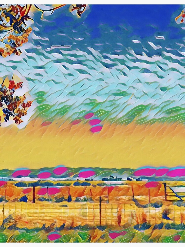 "California Valley abstract" Sticker by Lhartman77 | Redbubble