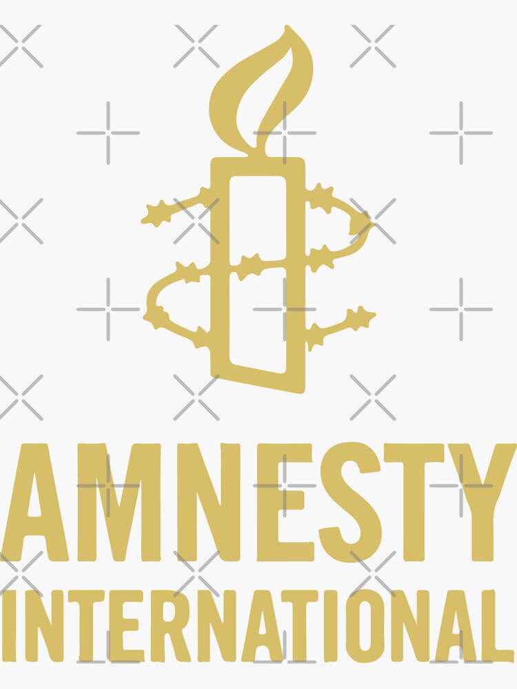 "[Golden] Amnesty International Original" Sticker for Sale by HAAWSOOM ...