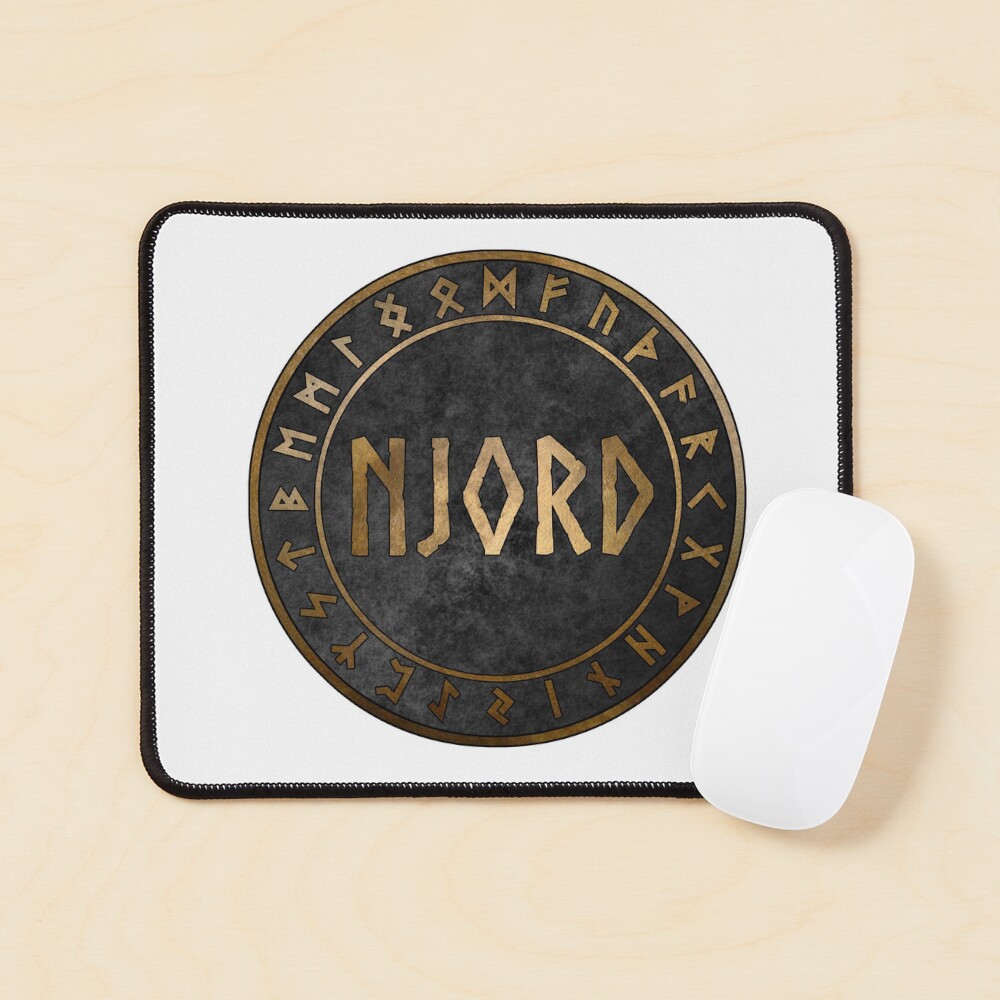 "Njord Norse God of the Sea Viking Runes" Sticker for Sale by ...