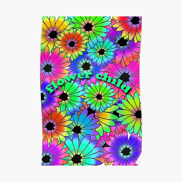 "Flower child" Poster by mreedd | Redbubble