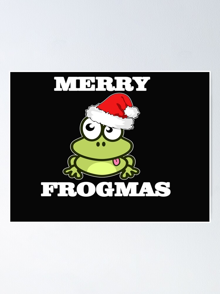 Póster « Navidad de la rana, Navidad de la rana, Frogmas feliz, regalo ...