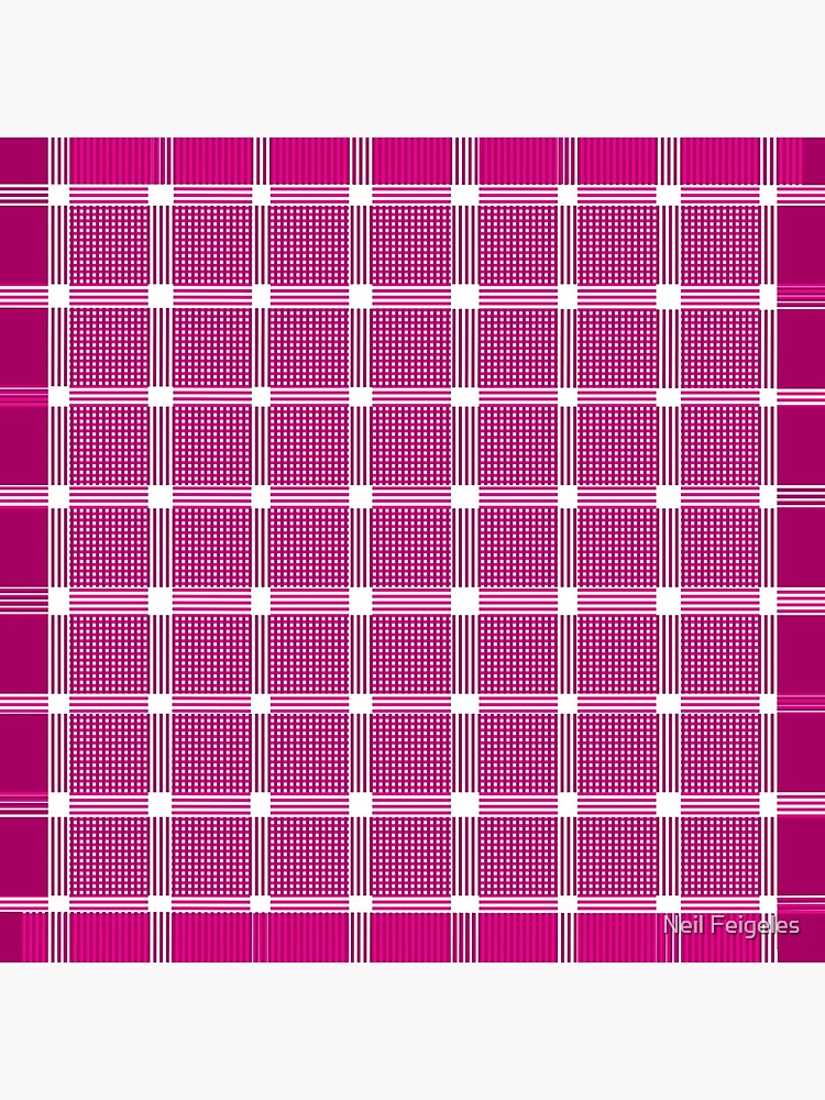 "Criss Cross Wide Line Pattern in Alternating Shades of Magenta" Poster ...