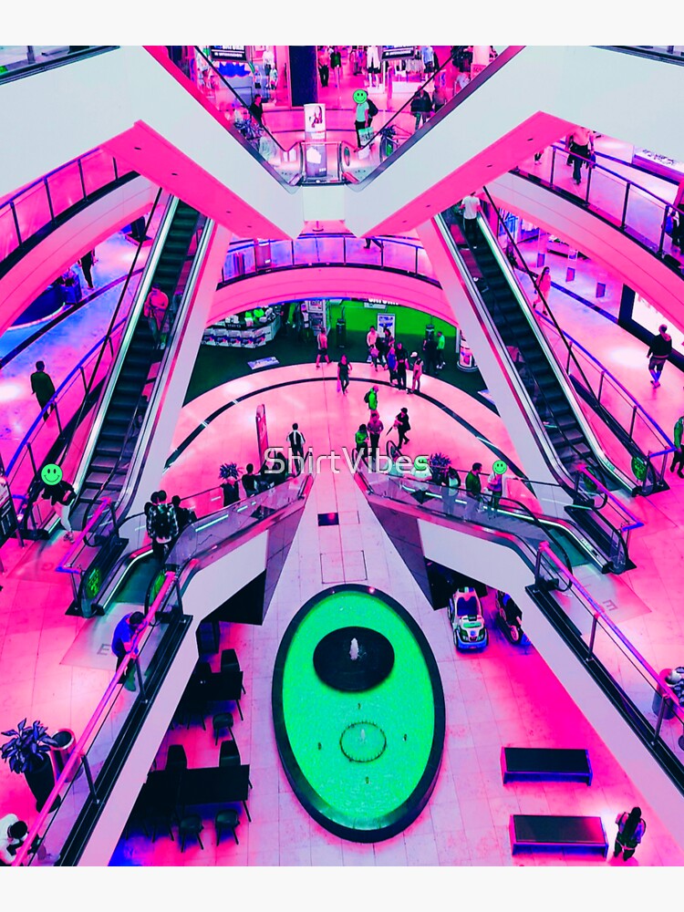 "Vaporwave Retro Mall Aesthetic 80s Mallsoft Pink" Sticker for Sale by ...