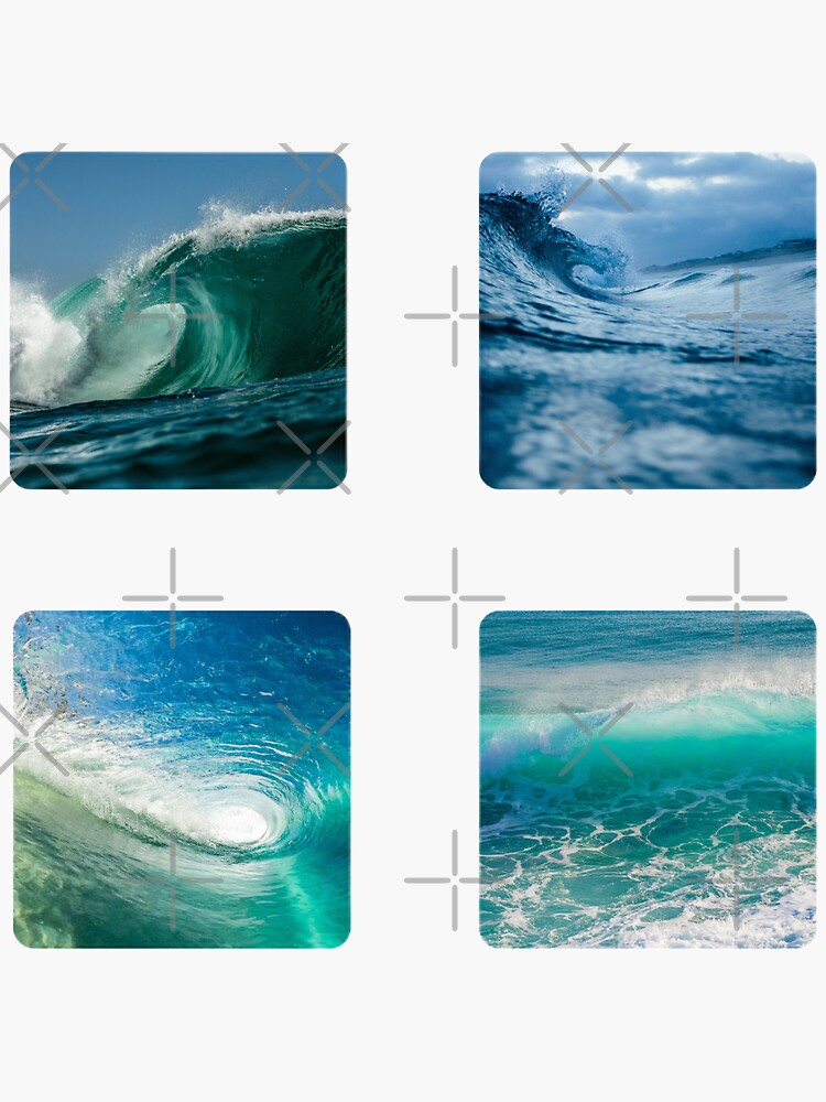 "Blue Ocean Sticker Pack" Sticker for Sale by StickersAllOver | Redbubble