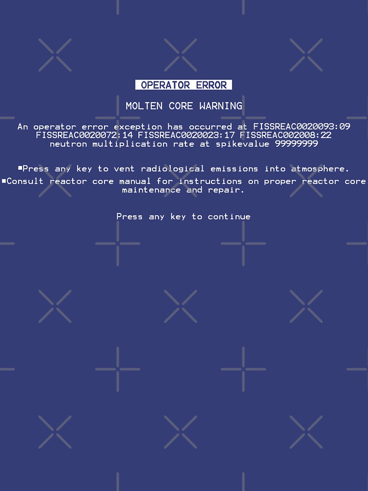 "OPERATOR ERROR" T-shirt for Sale by ExcitementGang | Redbubble ...