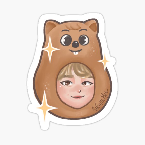 "Han Stray Kids SKZOO Han Quokka" Sticker von woeismel | Redbubble