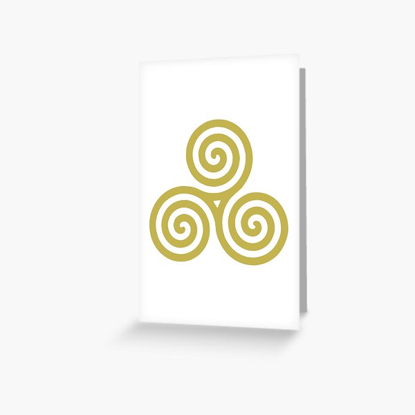 "Celtic Triskelion Swirl Triskele Druid Pagan Spiral" Greeting Card by ...