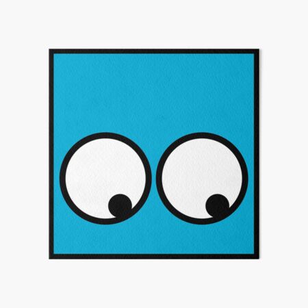 "Kubi - the square emoticons – Azzurro, the thinking face" Art Board ...
