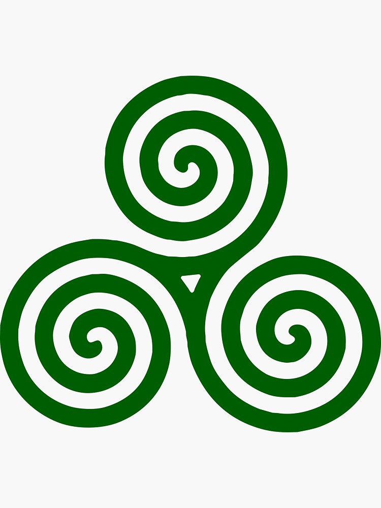 "Copy of Celtic Triskelion Swirl Triskele Druid Pagan Spiral" Sticker ...