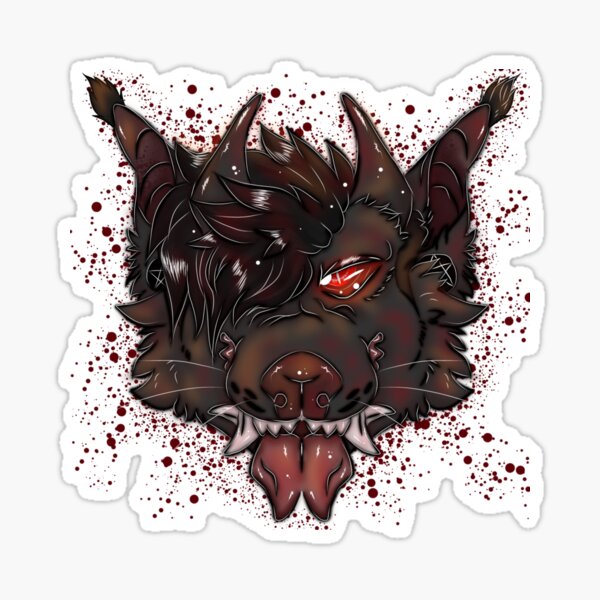 "Hellhound" Sticker for Sale by totclumsy | Redbubble