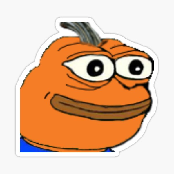 "YEP Halloween emote Halloween twitch emote YEP PUMPKIN" Sticker for ...