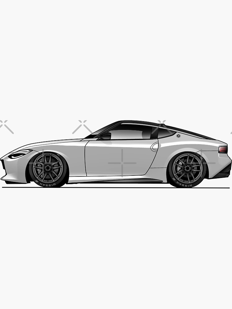 "400Z White" Sticker for Sale by Jalcalart | Redbubble