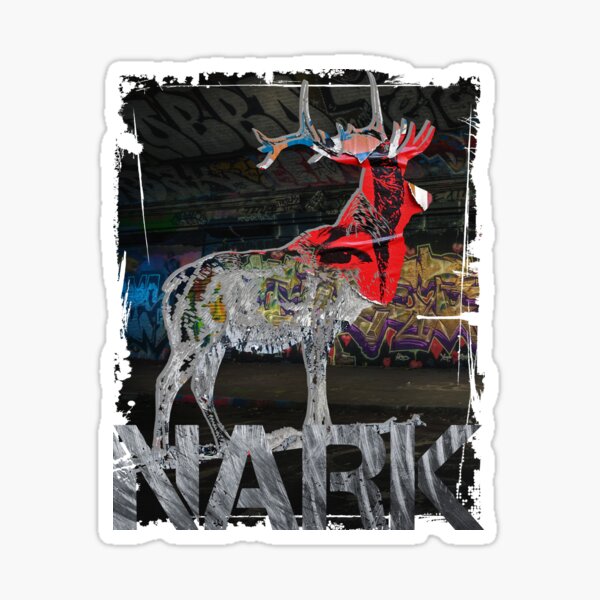 "NARK Graffiti Stag" Sticker by nark | Redbubble