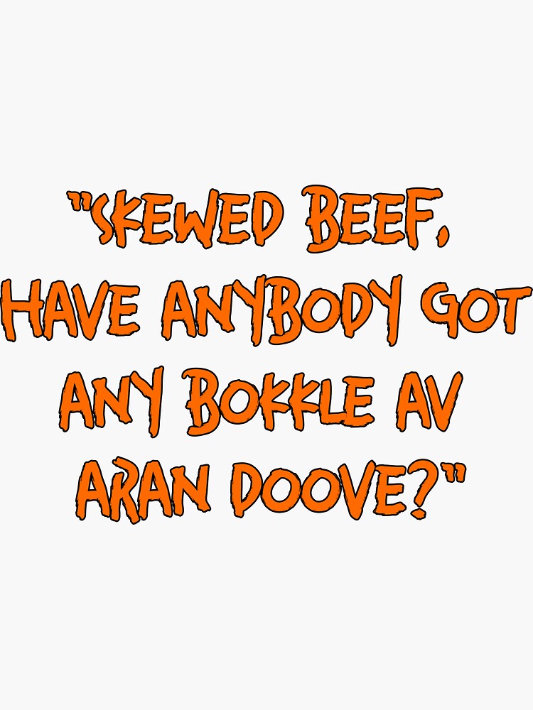 "League of Gentleman Pamela Doove Orange Juice Essential" Sticker for ...