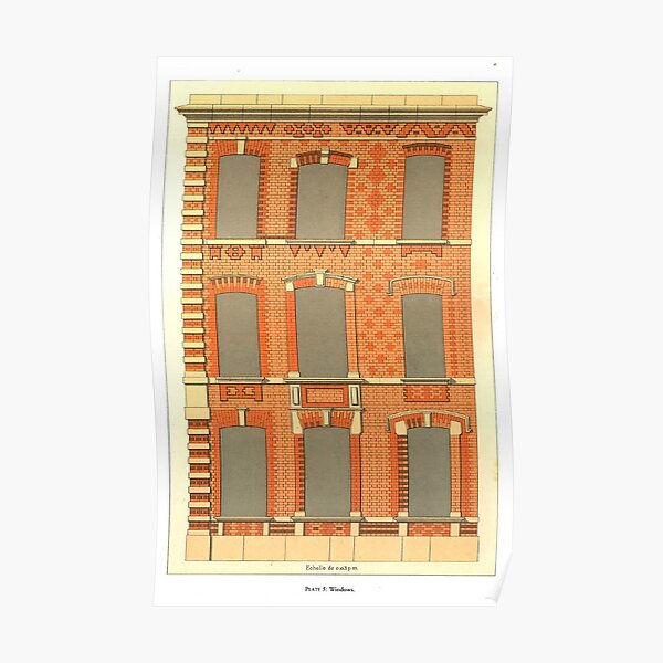"Vintage Details of Victorian Architecture - Windows" Poster for Sale ...