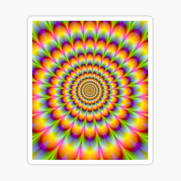 "Optical Illusion " Sticker for Sale by Ksaavet | Redbubble