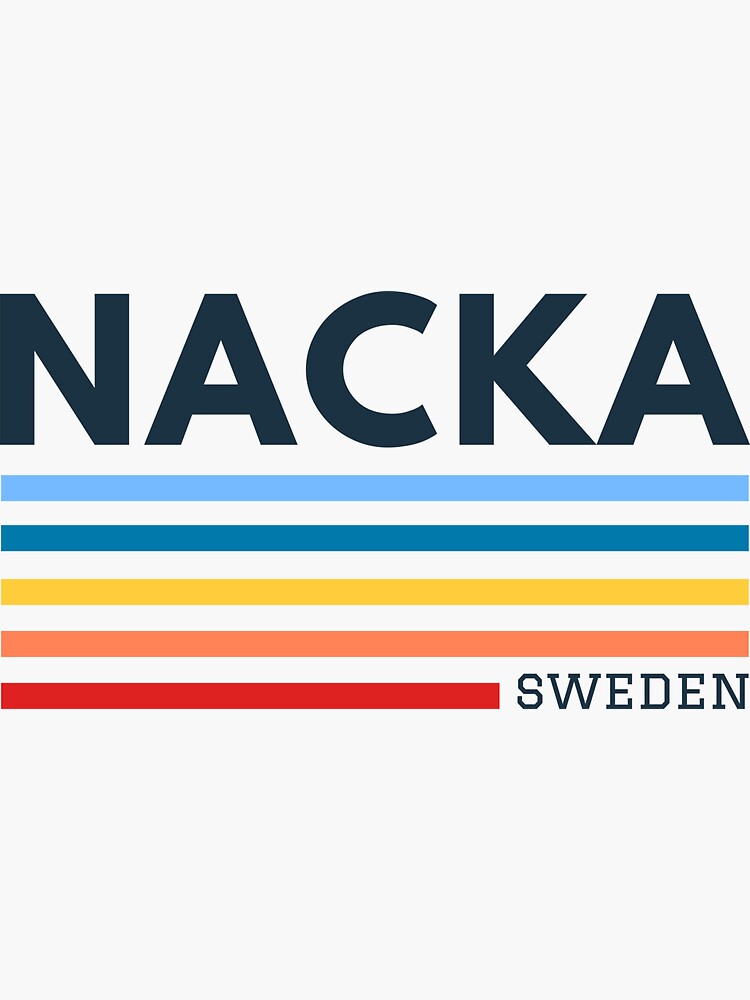 "Nacka Sweden" Sticker for Sale by europelines | Redbubble