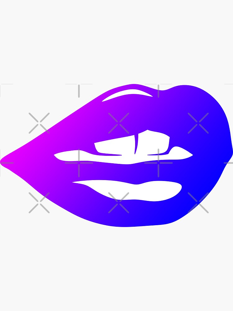 "Cute Masks, Cool Masks, New Lips design face masks, stickers" Sticker ...