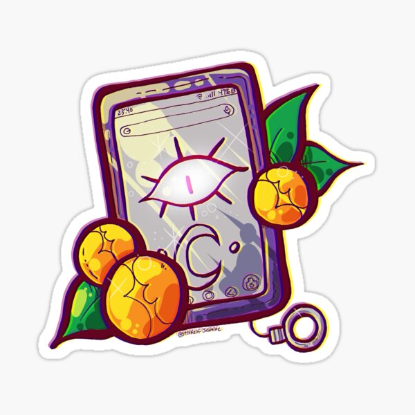 "Eye Phone - Sticker" Sticker for Sale by Stroke of Jasmine | Redbubble