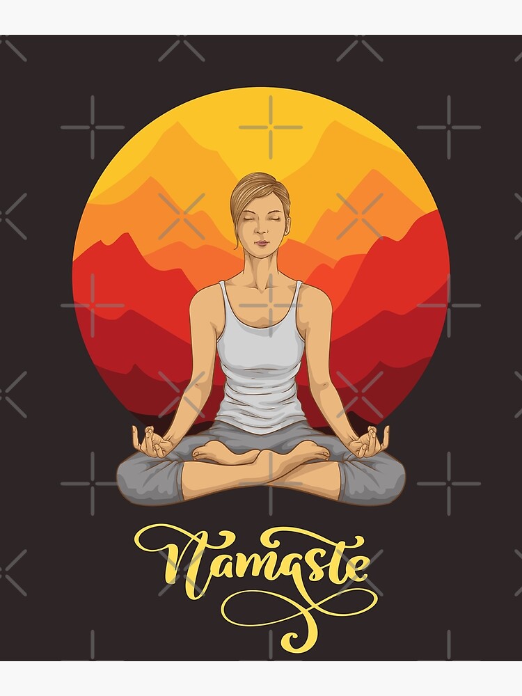 "Namaste" Poster for Sale by BrinaD | Redbubble
