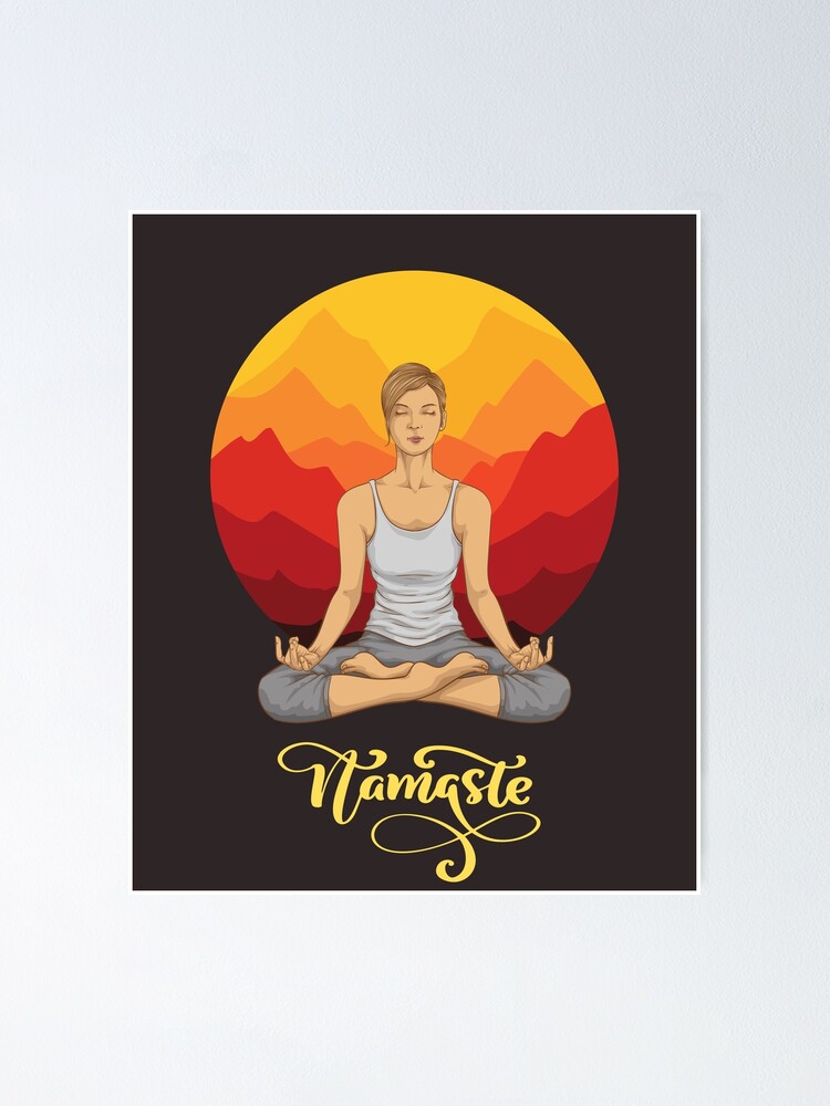 "Namaste" Poster for Sale by BrinaD | Redbubble