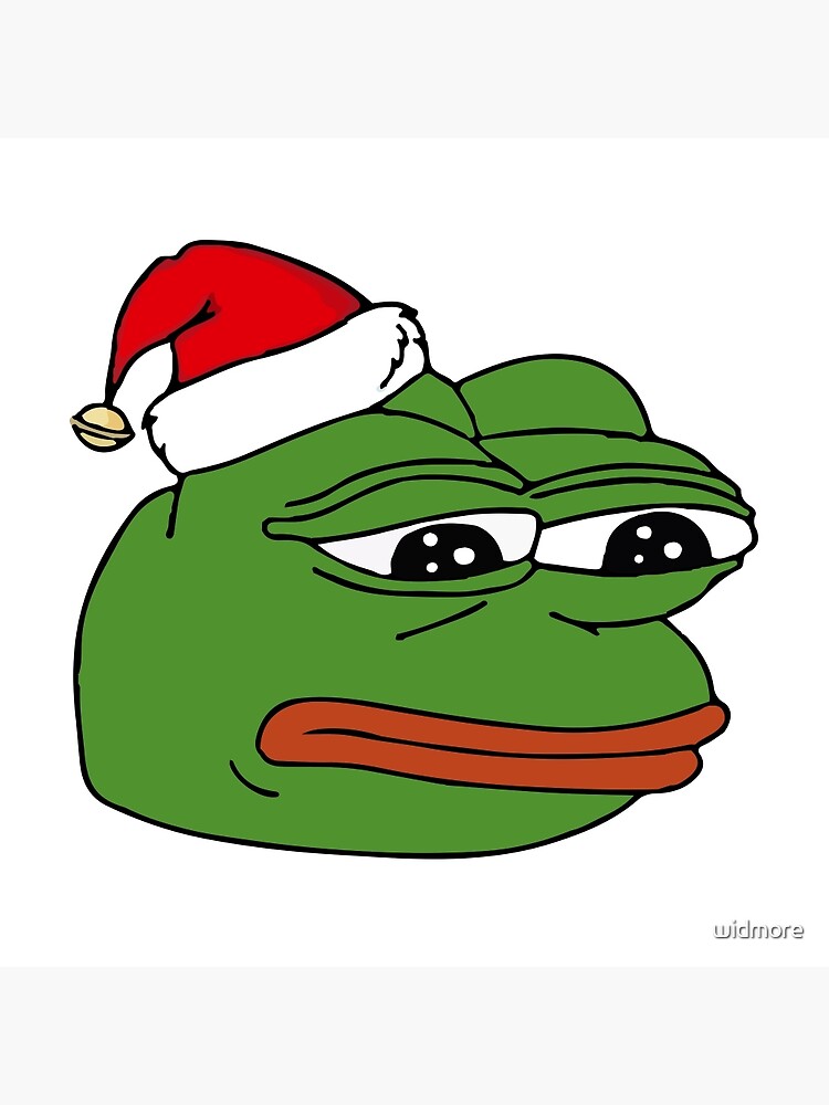 "Christmas Pepe" Art Print for Sale by widmore | Redbubble